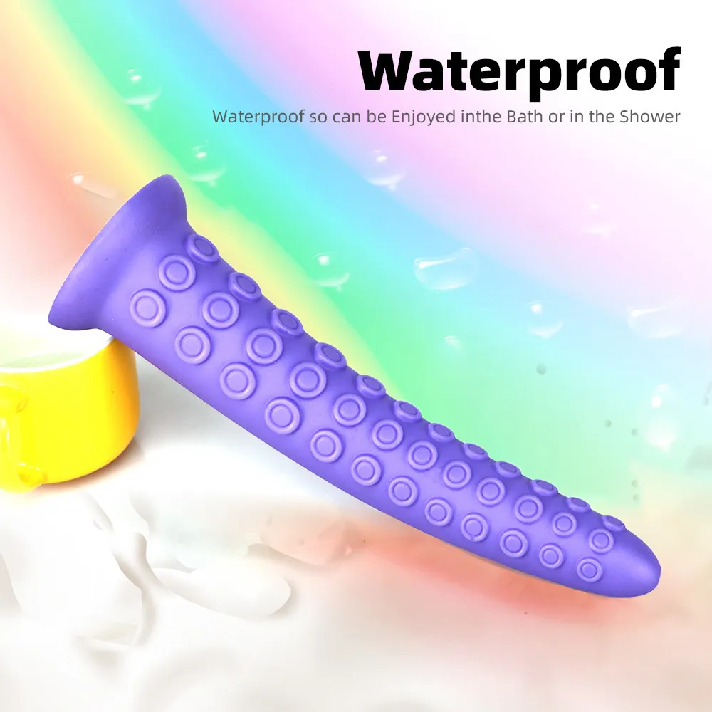 Analspielzeug Zoll Langer Analplug Tentakel Riesiger Butt Plug Flüssigsilikon Weiche