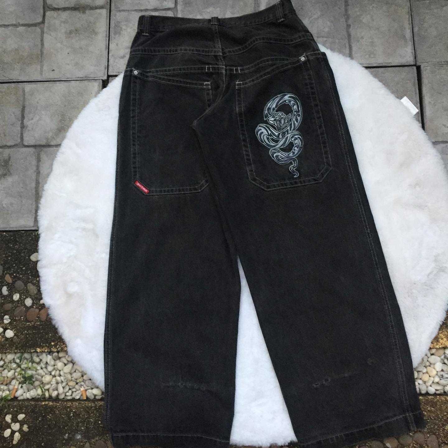 Mens Jeans JNCO Jeans Y2k Streetwear Hip Hop Boxing Gloves Graphic ...