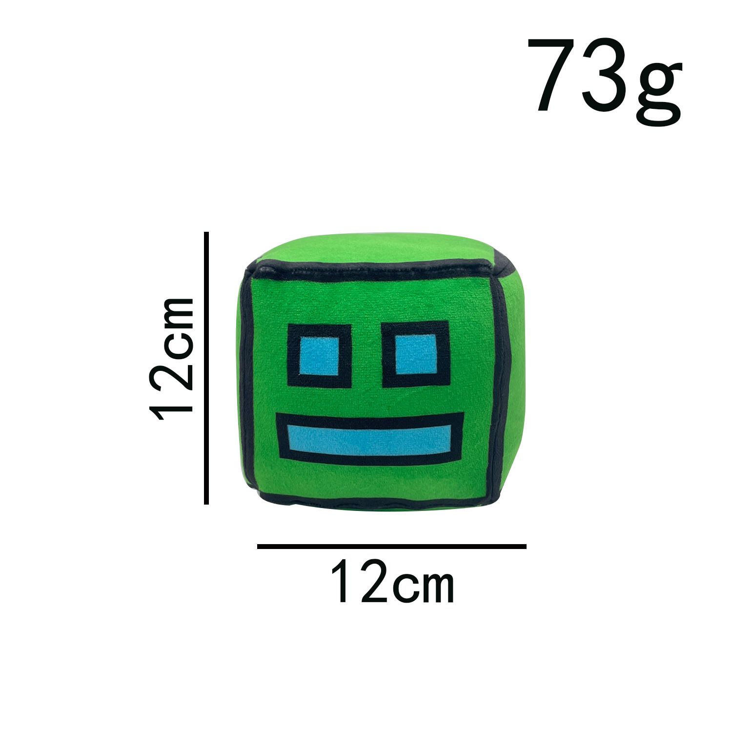 YORTOOB Geometry Dash Plush Square Throw Pillow Colorful Toys Home ...