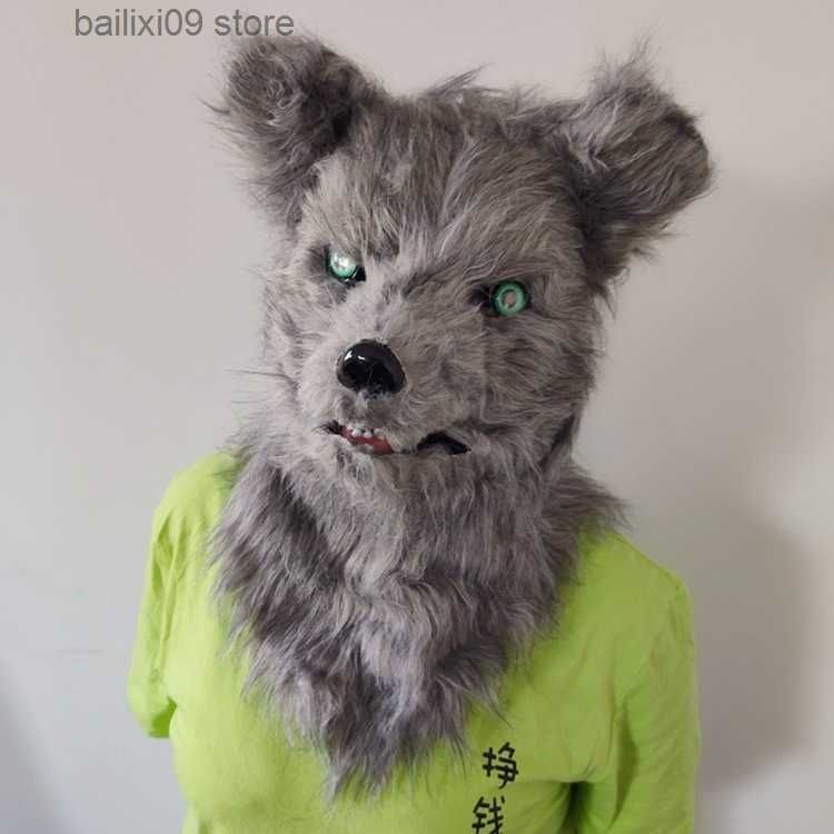 Party Masks Wolf Mask Werewolf Mask Cosplay Animal Head Halloween ...