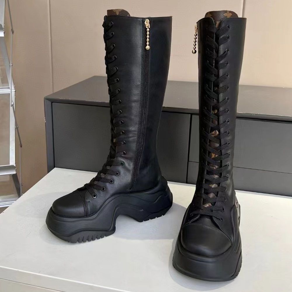 Zoom Platform High Boot Archlight Boots Calf Leather Boots Womens ...