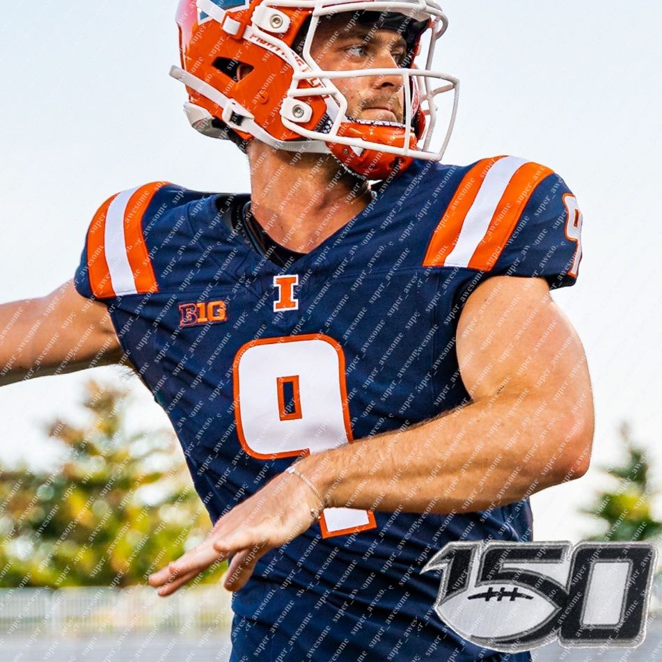NCAA Illinois Football Jersey Luke Altmyer Isaiah Williams Miles Scott ...