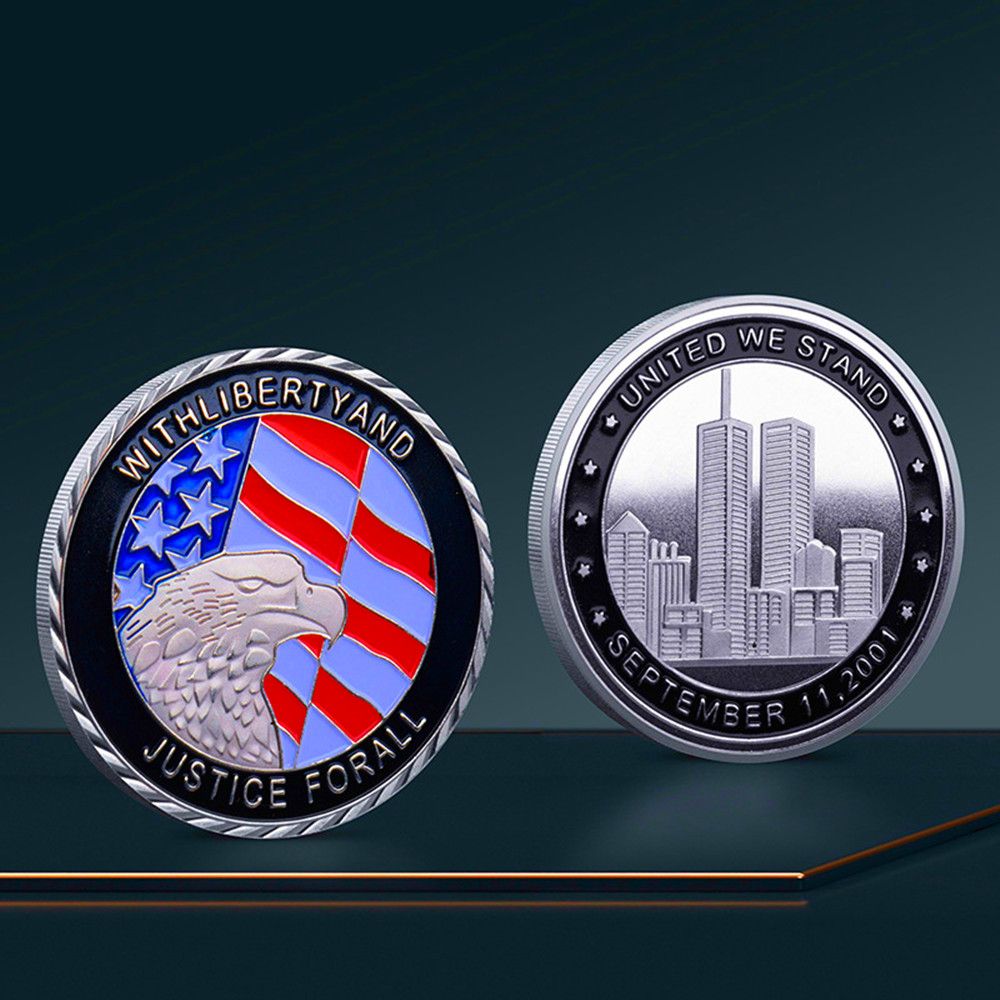 US 911 Commemorative Medal Twin Towers New York World Trade Center ...