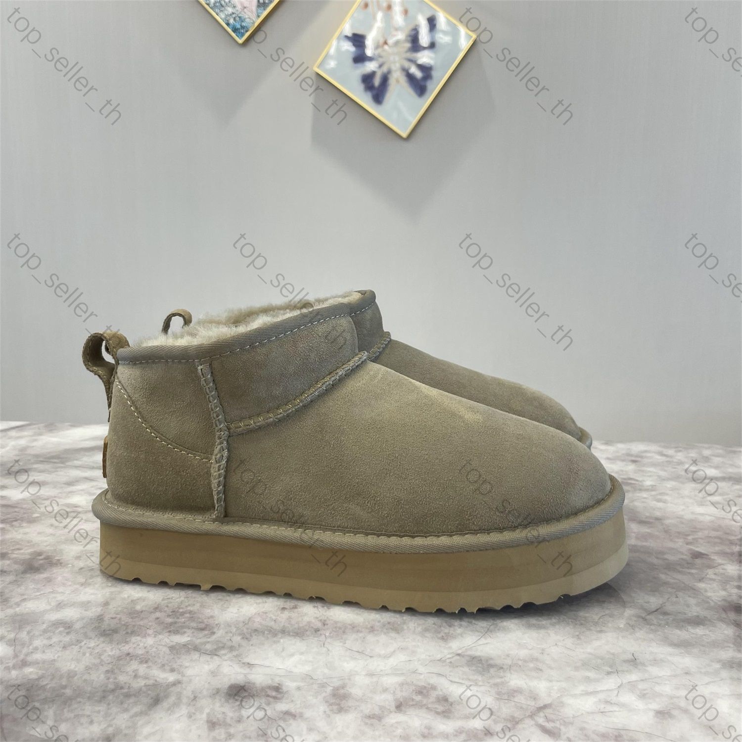 Tasman Designer Boot Woman Tazz Booties Suede Leather Slipper Snow Boot ...