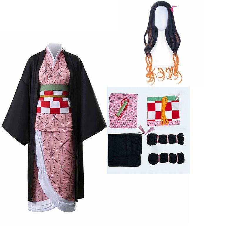 Anime Costumes Kamado Nezuko Cosplay Anime Demon Slayer Nezuko Cosplay ...