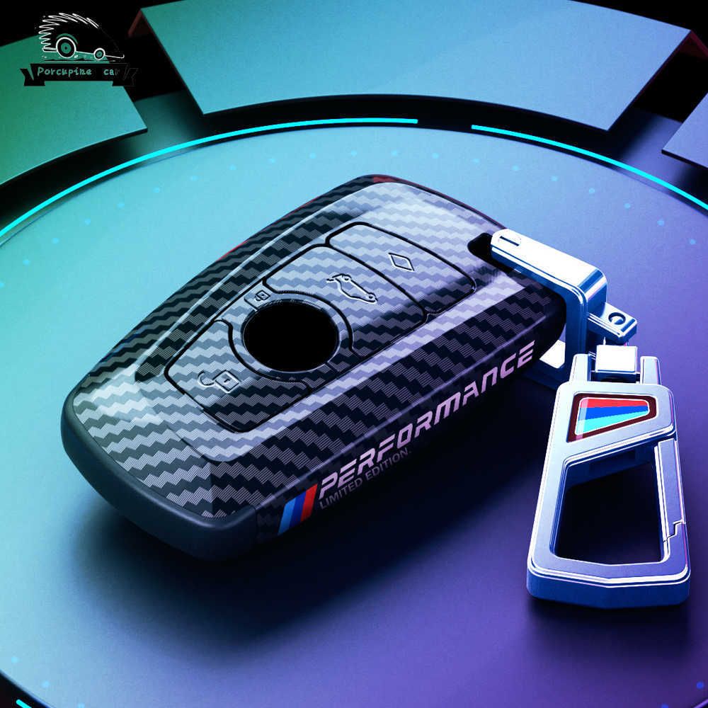 جديد Carbon Fiber PC Car Smart Key Fob Case Cover For BMW 3 4 5 Series ...