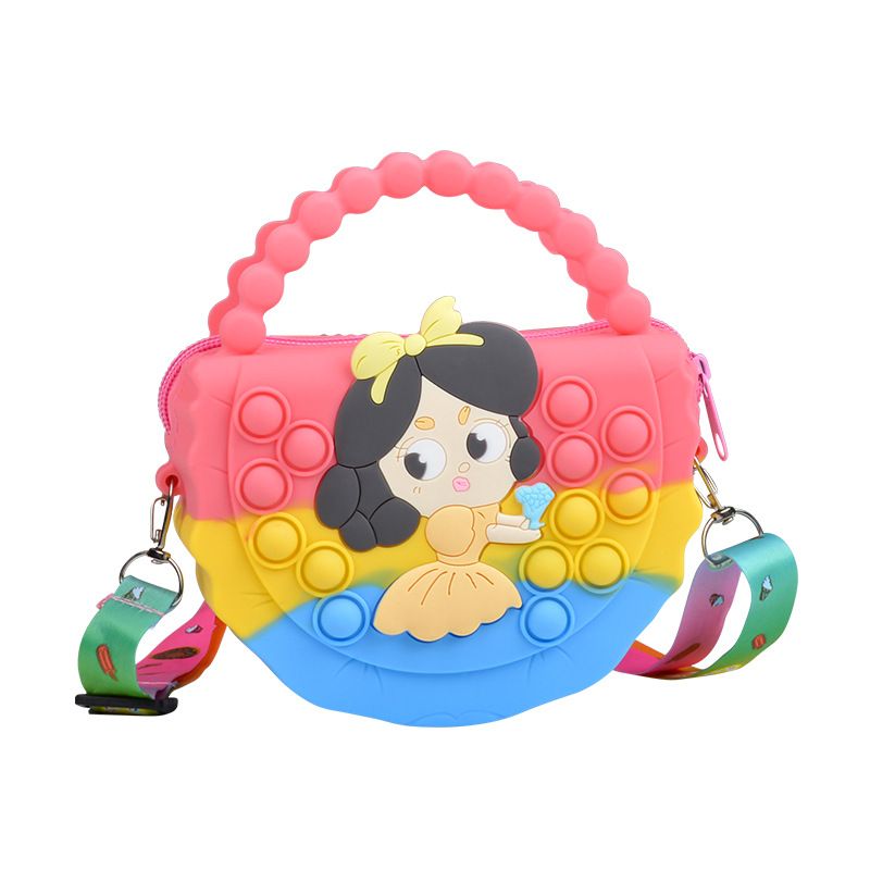 Cartoon Cute Bag Fidget Toys Sensory Bubble Purse Crossbody Shoulder ...