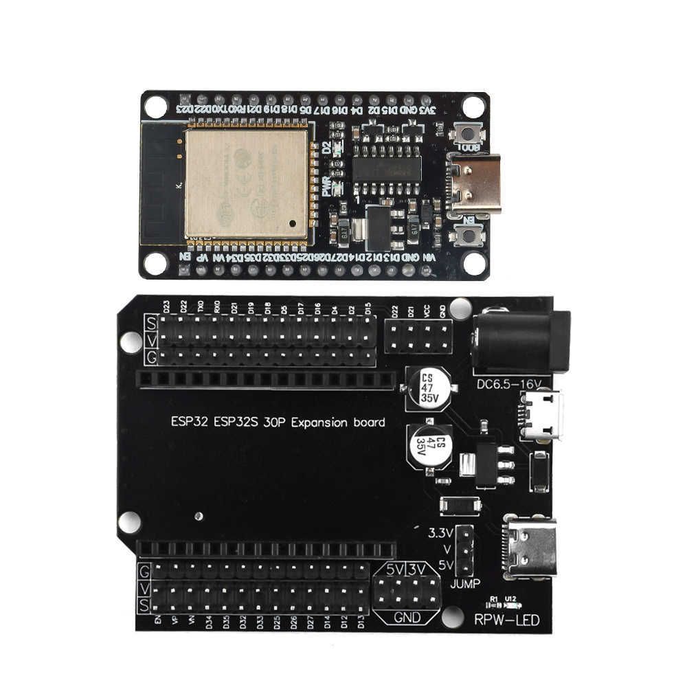 ₩2505에서 Esp32 개발 보드 타입 C Usb Ch340c Wifi 추가 블루투스 초저전 전력 듀얼 코어 Esp32