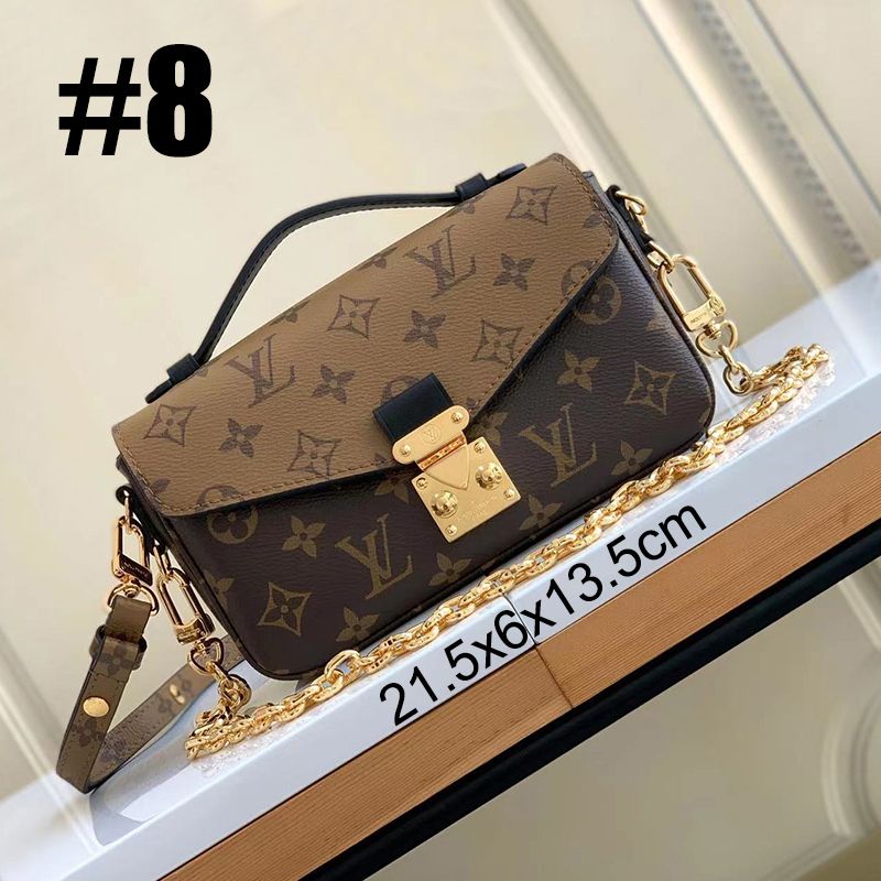 Premium DUPE L V Gucci Womens Loop Bag Side Trunk Shoulder Bags Fashion Crossbody Chain Bag For ...