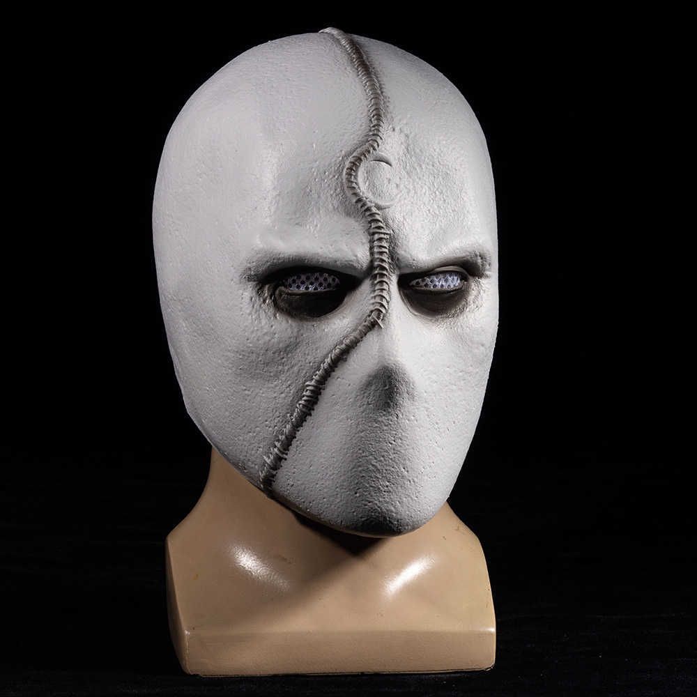Party Masks Super Hero Moon Knight Cosplay Costume Latex Masks Helmet ...