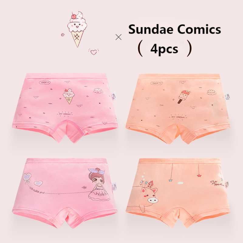 Panties Girls Underwear Pure Cotton Class A Little Princess Boxer ...