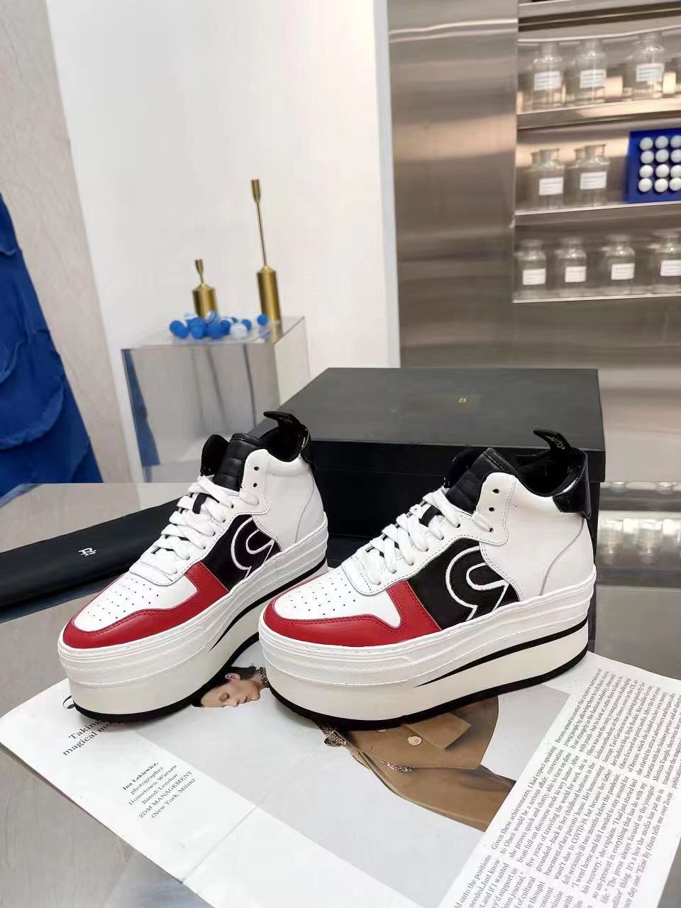 R13 Shoes Women Riot Leather Sneakers Luxury Designer Outdoor Elevation ...