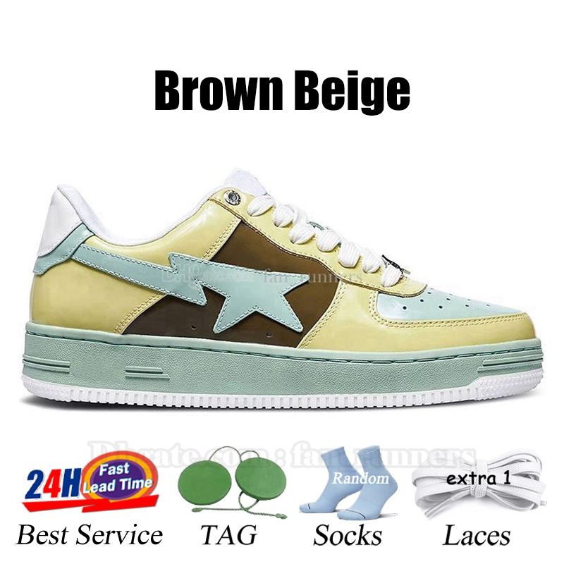 With Box Designer Bapesta Shoes Men Women Bapes Sta Low Baped Patent ...
