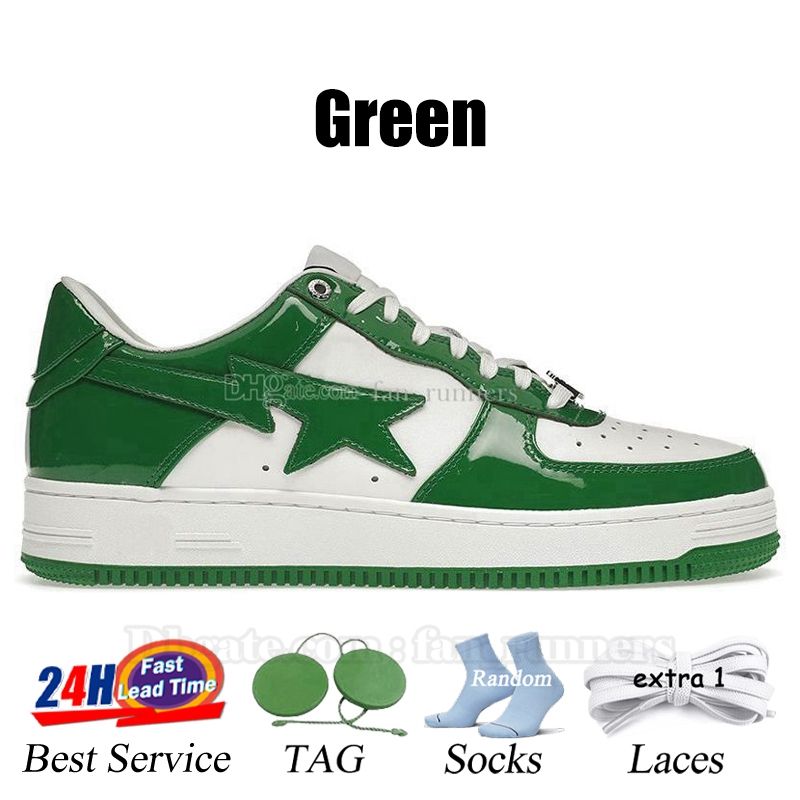 With Box Designer Bapesta Shoes Men Women Bapes Sta Low Baped Patent ...