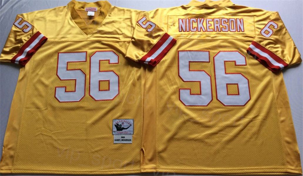 Team Football Retro 56 Hardy Nickerson Jerseys Vintage 12 Tom Brady 63 ...