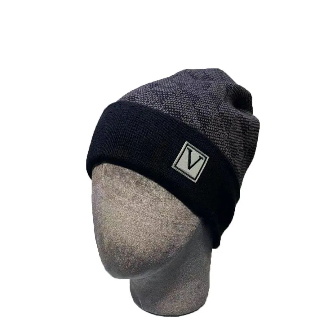 Designer beanie luxury beanie temperament versatile knitted hat warm ...