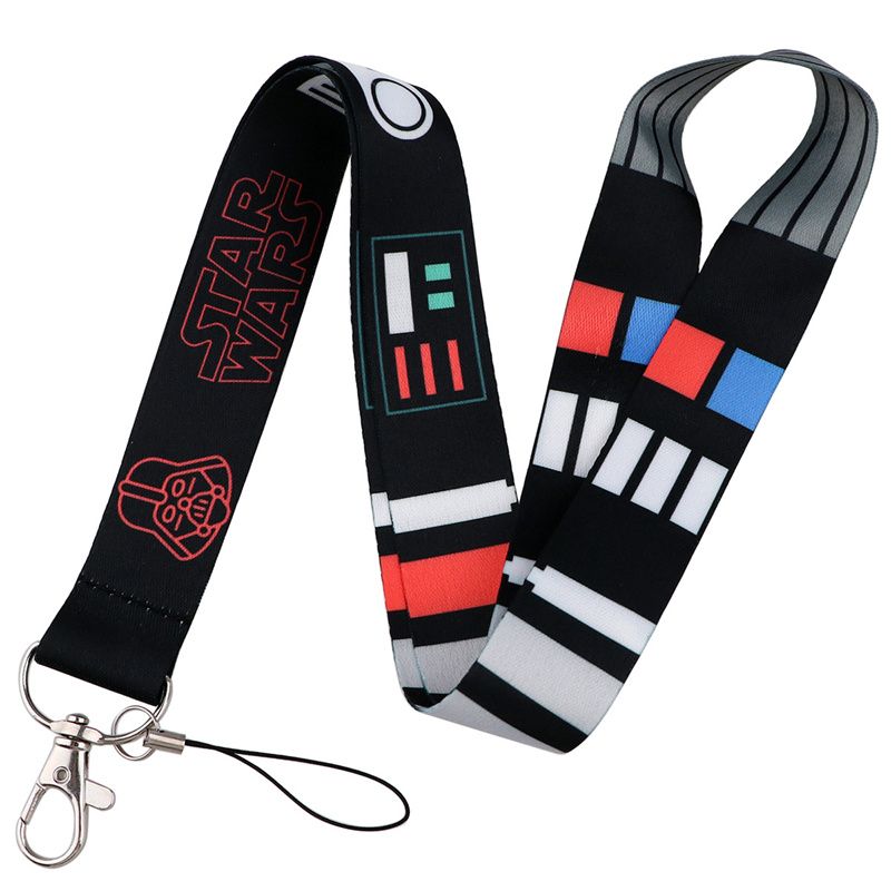 Polyester Reversible Cartoon Cell Phone Keychain Lanyard Multi Color ...