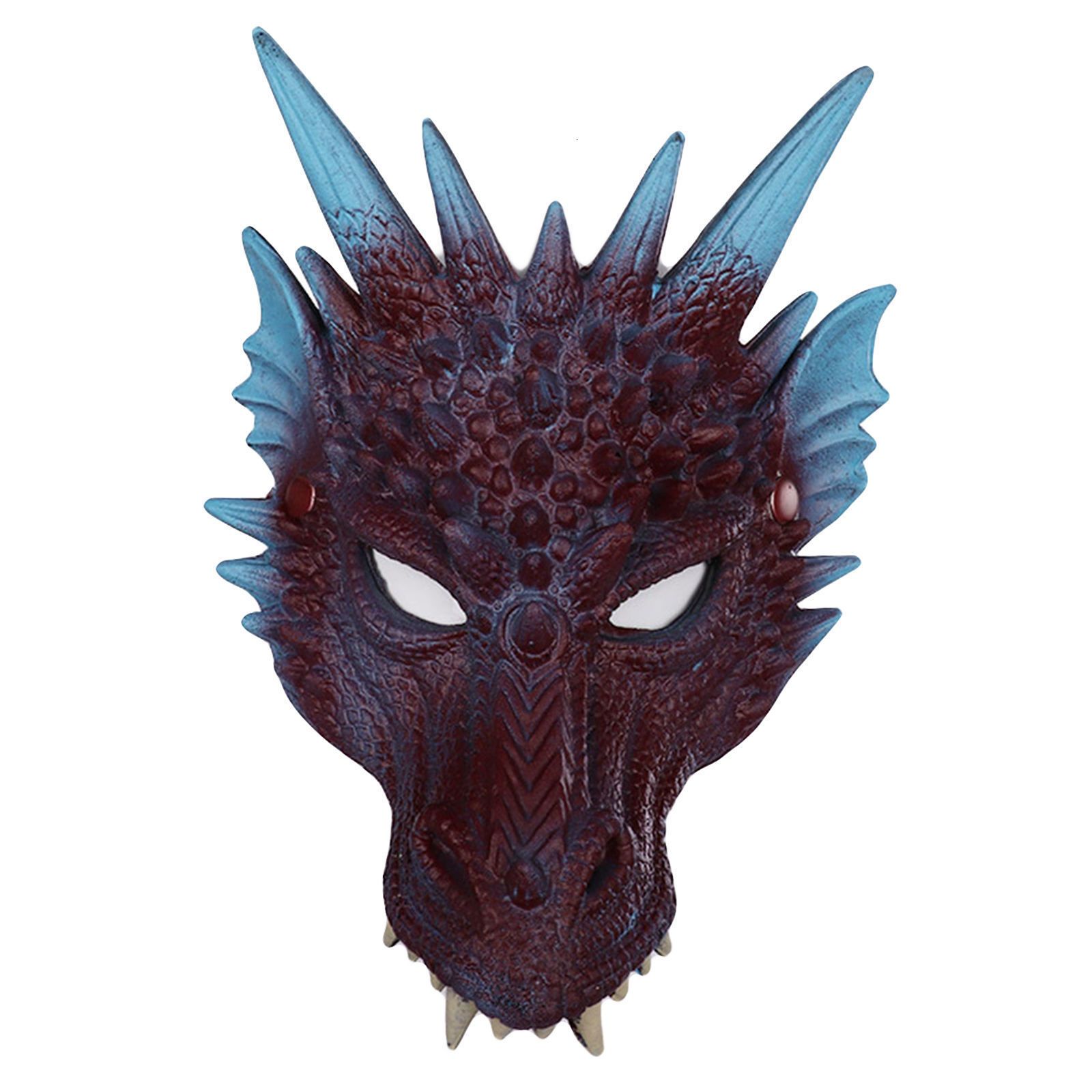 Party Masks Horror Evil Dragon Monster Full Head Cover For Men Women Cosplay Prop Party Slayer ...