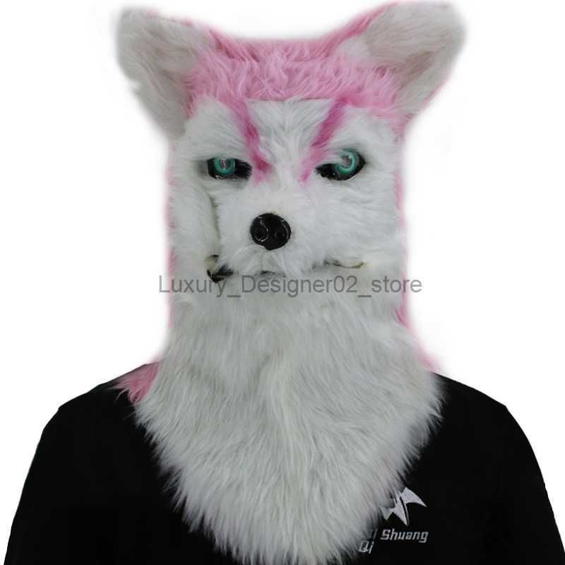 Movable Mouth Fox Mask Halloween Costume Cosplay Party Mouth Mover Wolf ...