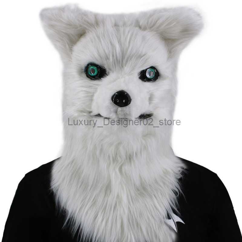 Movable Mouth Fox Mask Halloween Costume Cosplay Party Mouth Mover Wolf ...