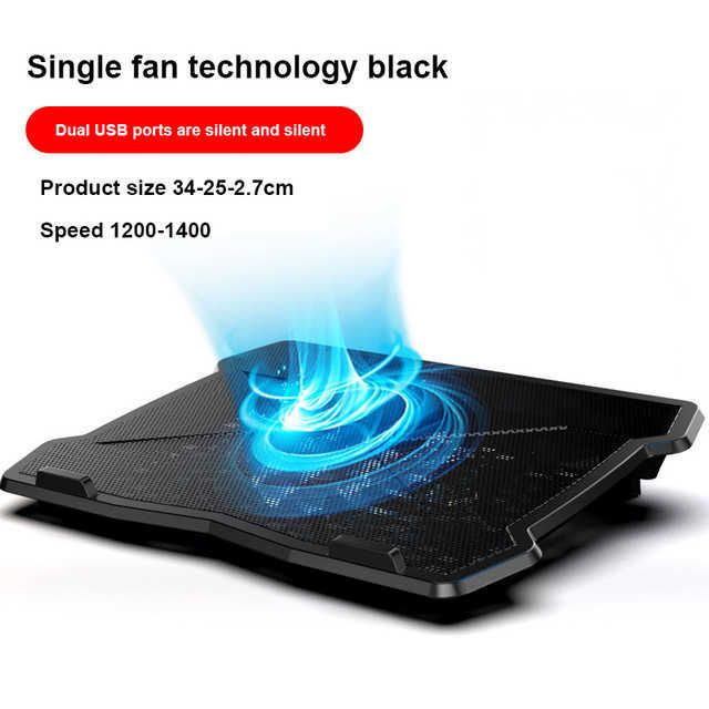 Cooler Fan Notebook Radiator Air Laptop Cooler With 2 Fans Two USB ...