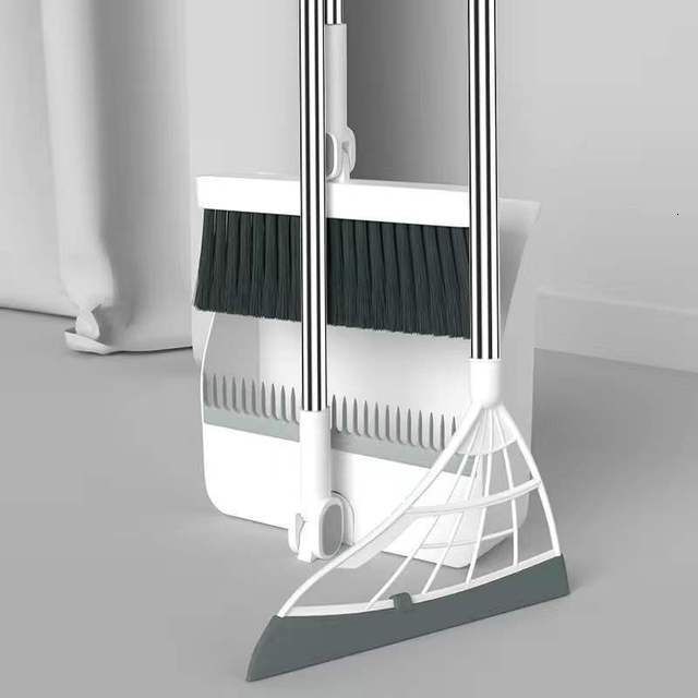 Hand Push Sweepers Broom And Scoop Set Folding Dustpan Highend Bathroom ...