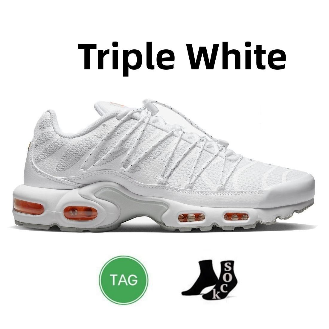 TN Plus 3 Triple Terrascape Max Utility Black White Grape Ice Tns ...