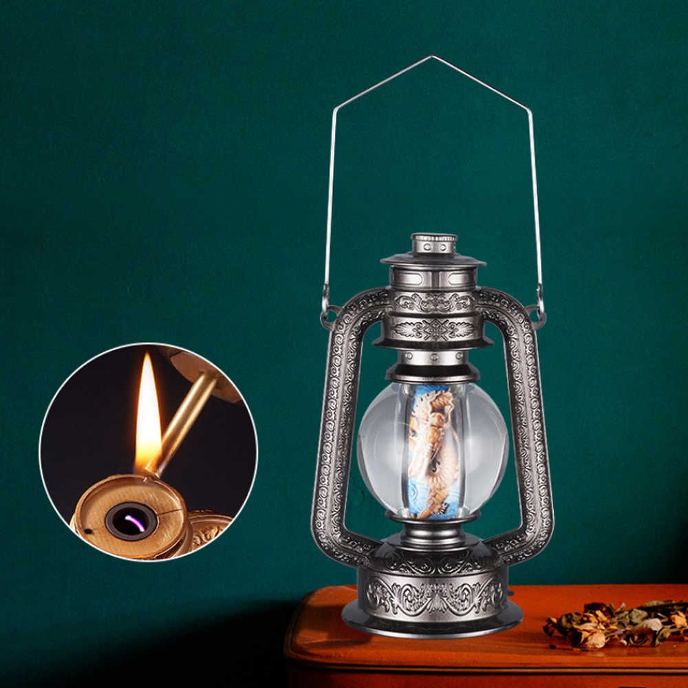 Retro Horse Lantern Design Kerosene Lighter Electric Integration No Gasoline Ignition Match ...