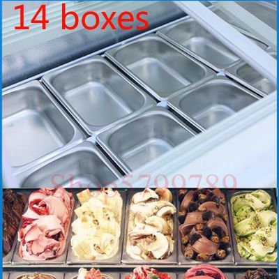 Popsicle Display Cabinet Stainless Steel Ice Cream Showcase 8 Round ...