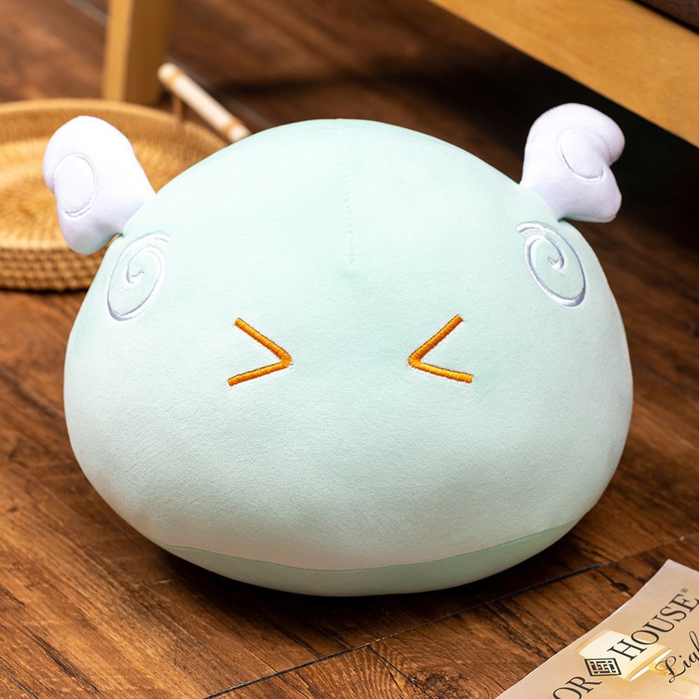 Plush Dolls Kawaii Soft Genshin Impact Slime Plush Toy Anemo Hydro Geo ...
