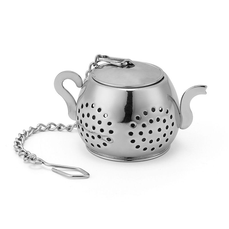 Gold Tea Infuser Set With Stainless Steel Filter & Tray Perfect For ...