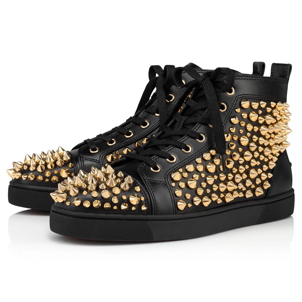 Mens Shoes Luxurys Designers Red Bottoms High Low Tops Studded Spikes ...