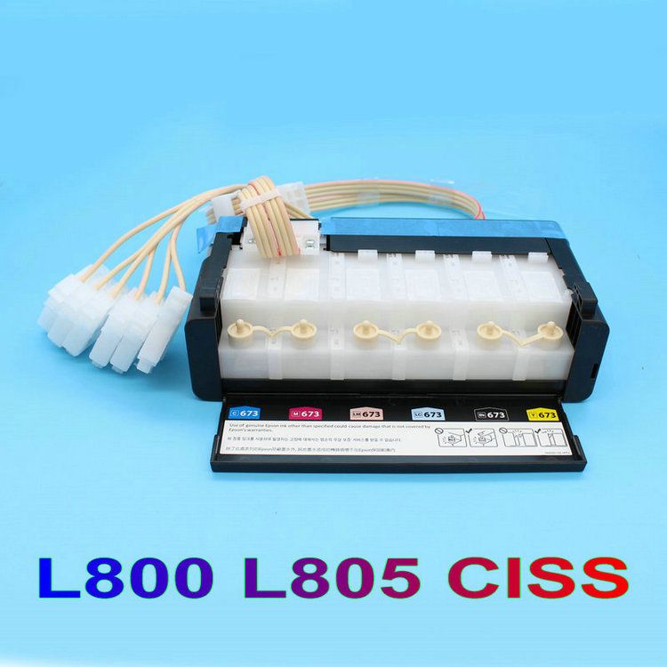 الأصلي CISS L800 L805 L1800 CISS Ink Super Supply لـ EPSON مع INK AMPPER L1800 TAND SUPRING ...