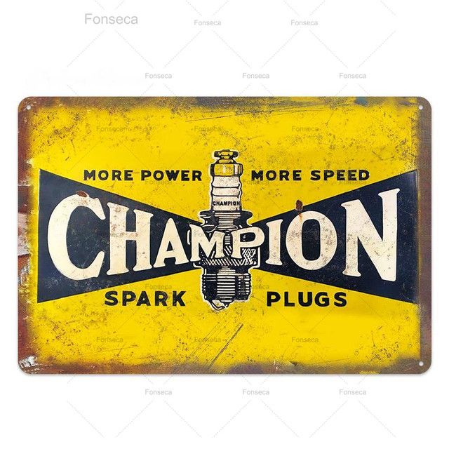 Sparking Plug Plaque Metal Vintage Tin Sign Metal Signs Decorative ...