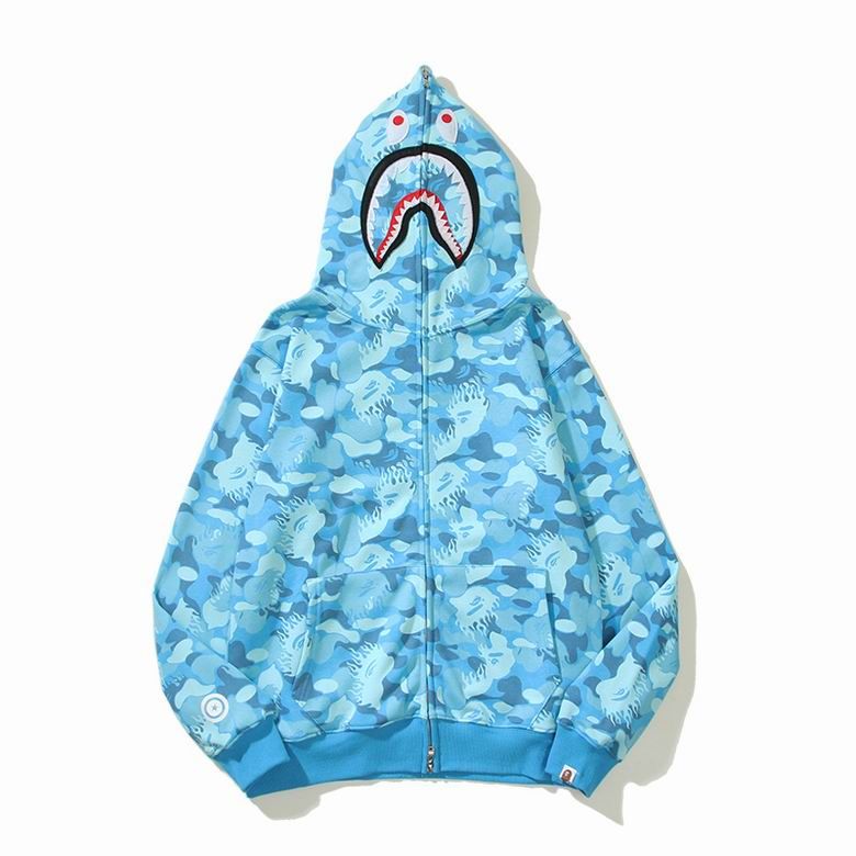 Bape Hoodies High Quality Mens Womens Fashion Shark Full Zip Hoodie ...