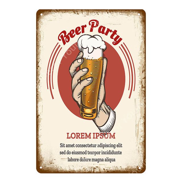 Retro WD 40 Tin Sign Draft Beer Bar Party Decor Cocktail Wine Vins ...