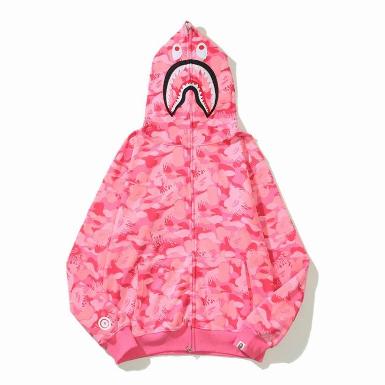 Bape Hoodies High Quality Mens Womens Fashion Shark Full Zip Hoodie ...