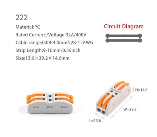 1 In Multiple Out Quick Wiring Connector Universal Splitter Wiring ...