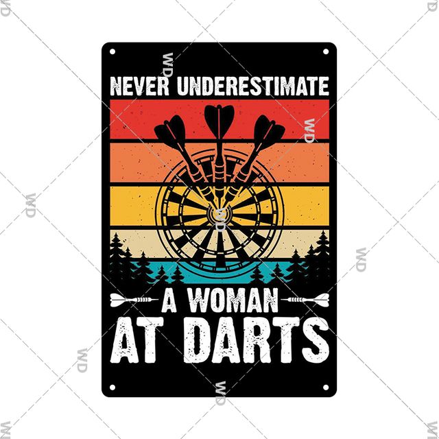 Vintage Darts Game Signs Retro Metal Posters Tin Sign Retro Plaque Play ...