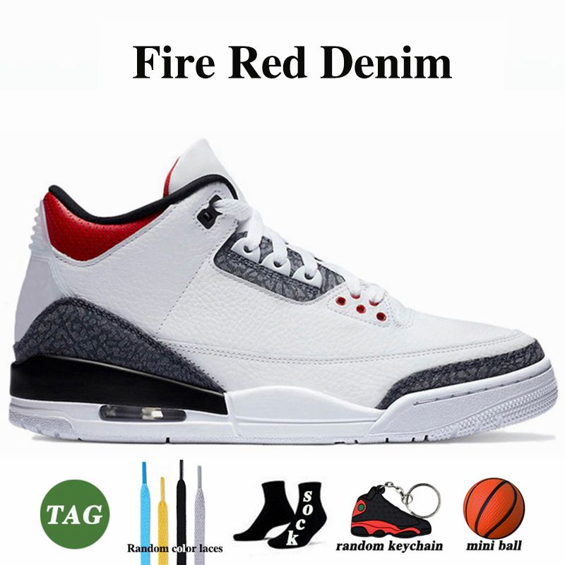 3s Women Men Basketball Shoes White Cement 3 Fire Red Rust Pink Dark ...