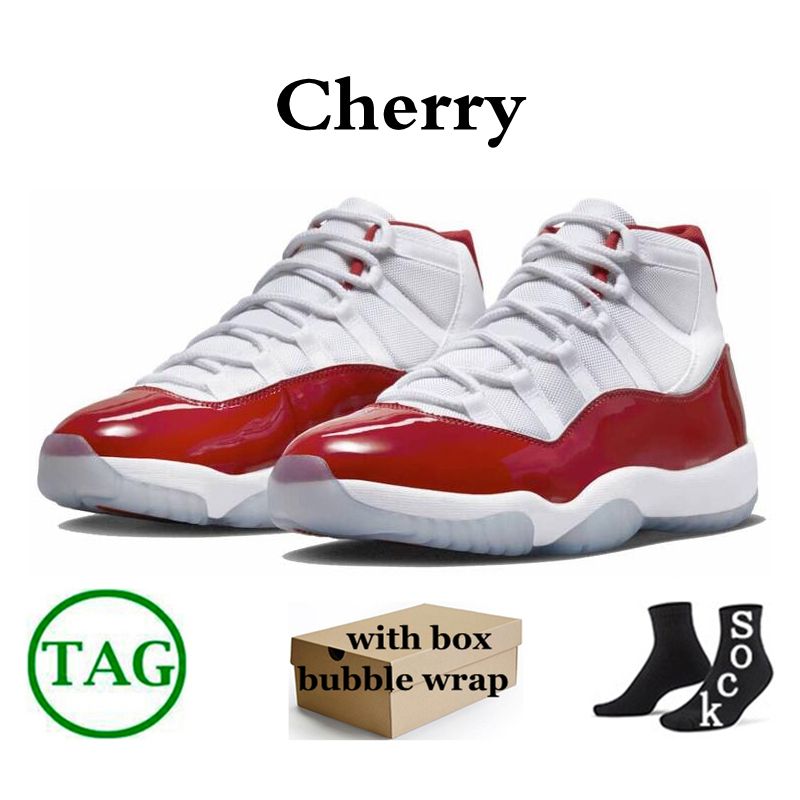 Cherry 11s 11 Basketball Shoes Mens Trainers Women Sneakers Cement Grey ...