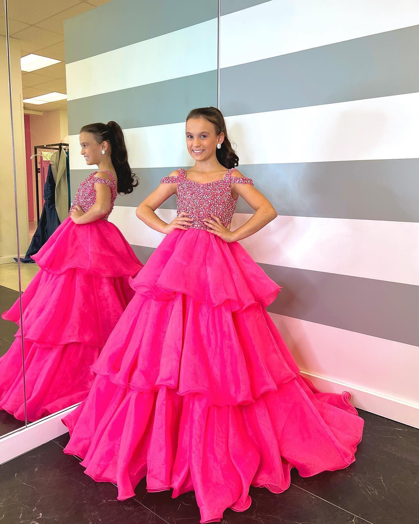 Pink Pageant Dresses For Teens
