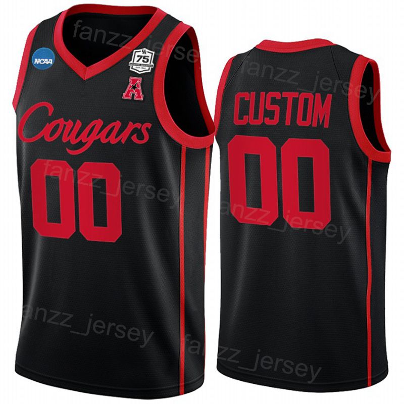 College Basketball 0 Marcus Sasser Jersey Houston Cougars 25 Jarace ...