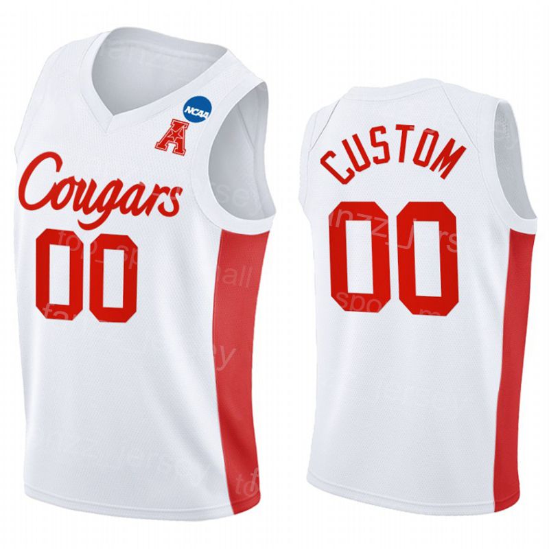 College Basketball 0 Marcus Sasser Jersey Houston Cougars 25 Jarace ...