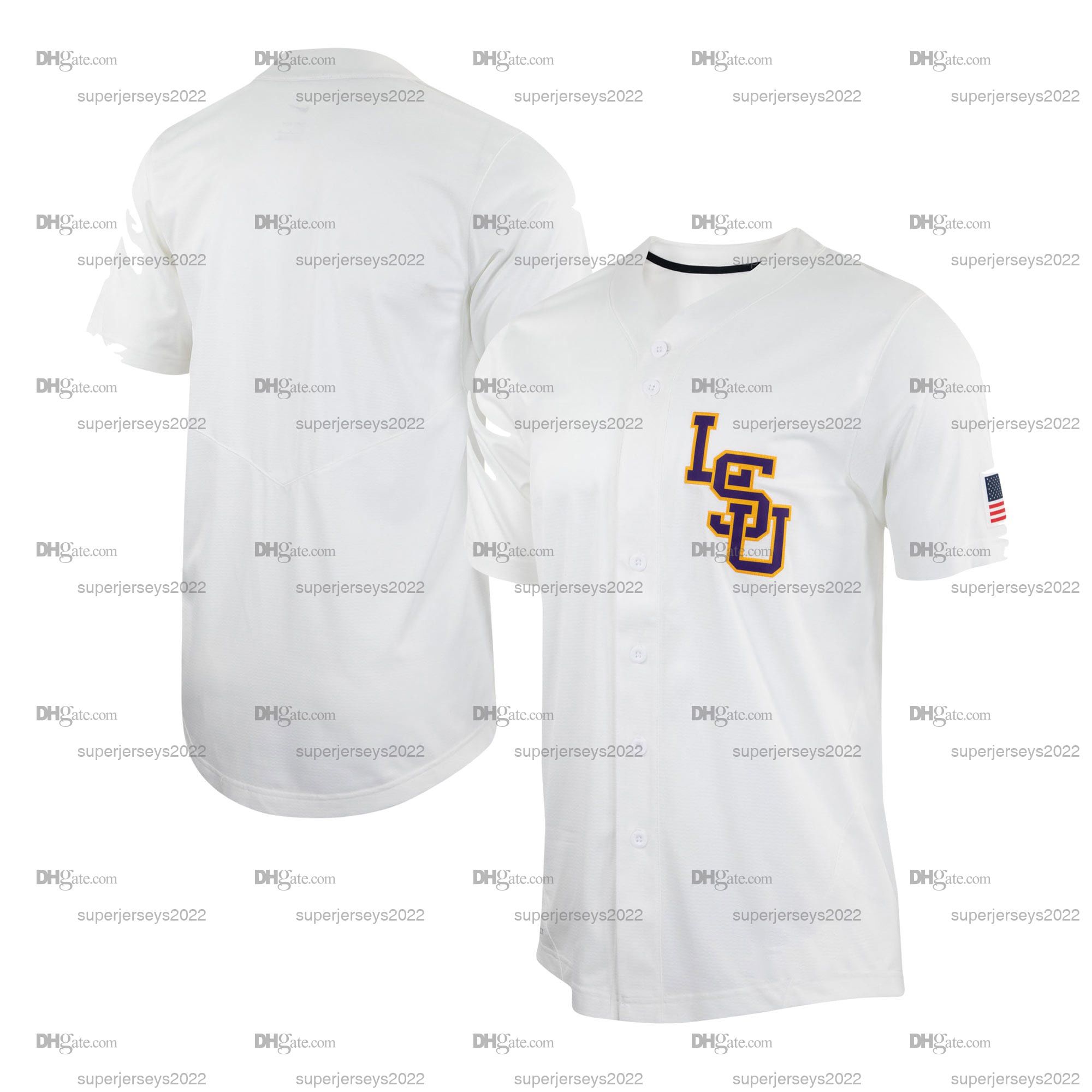 Custom LSU Tigers College Baseball Jerseys 17 DJ LeMahieu 8 Alex ...