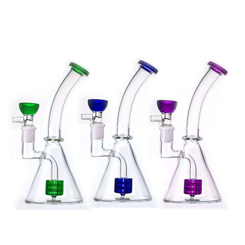 Glassy Beaks Triangle Recycler Bong 14mm Joint Male Oil Bowl Catcher ...