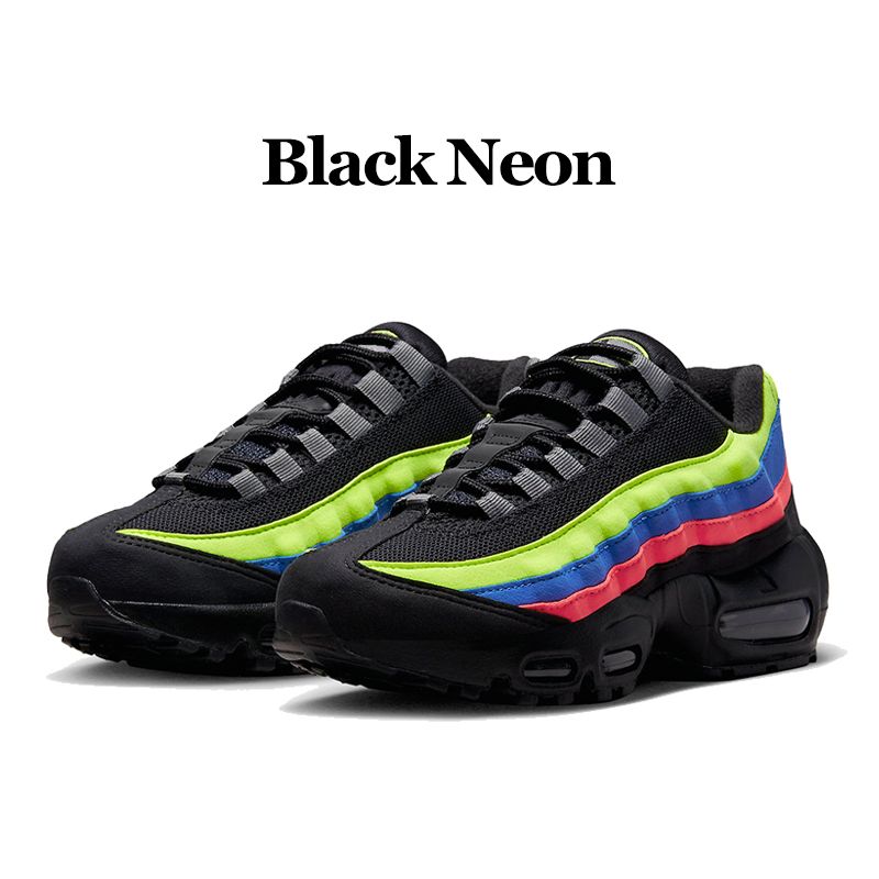 95 95s Mens Running Shoes OG Neon Triple Black Electric Green Glass ...
