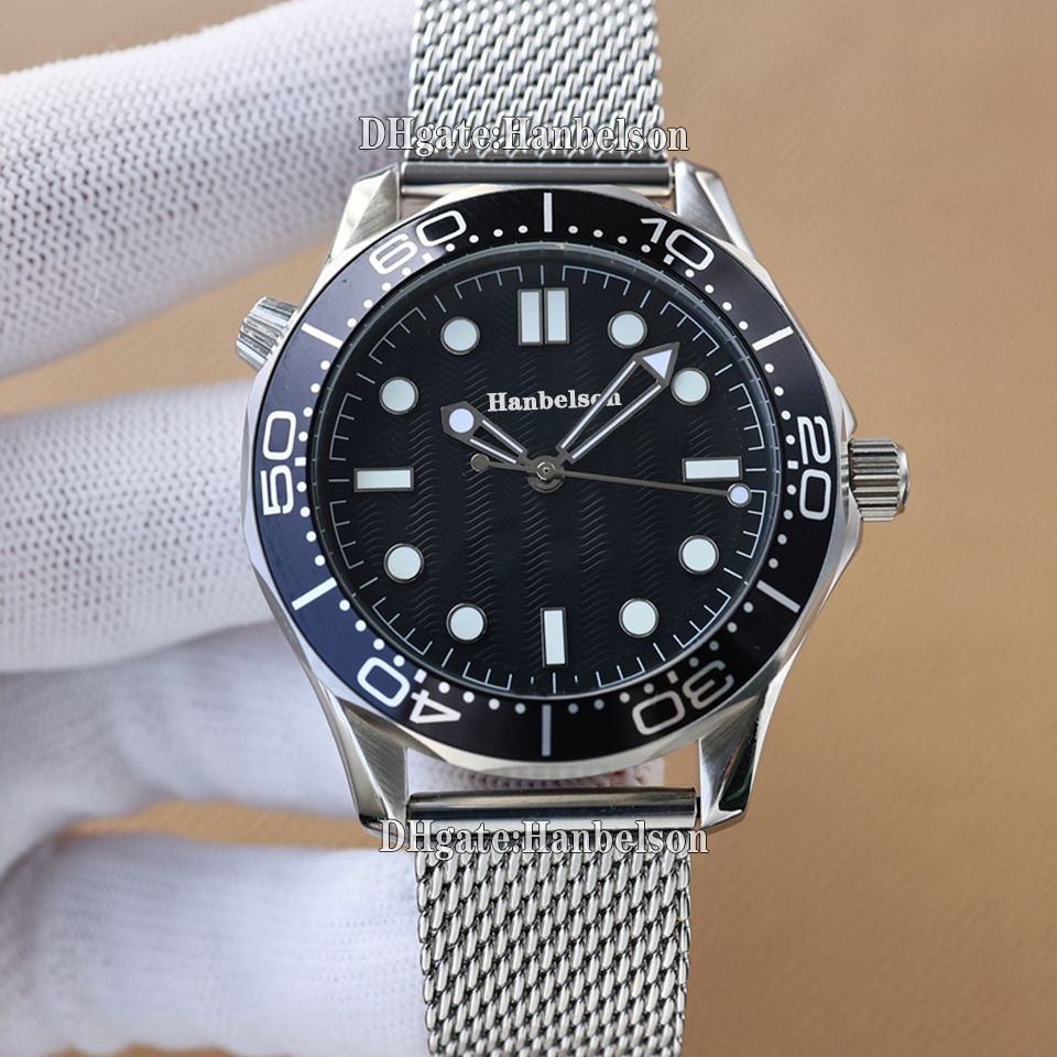 Mens Automatic Wavy Watch With Green Bezel From Hanbelson, $63.70 ...