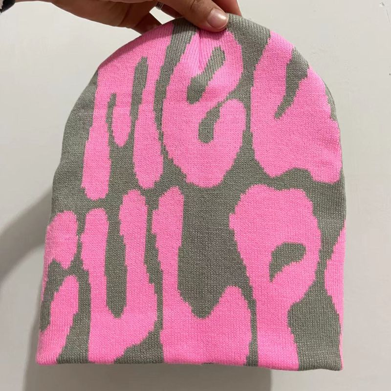 Knitted Beanie Goth Beret For Women Y2K Culpa Hat Bonnet, Perfect ...