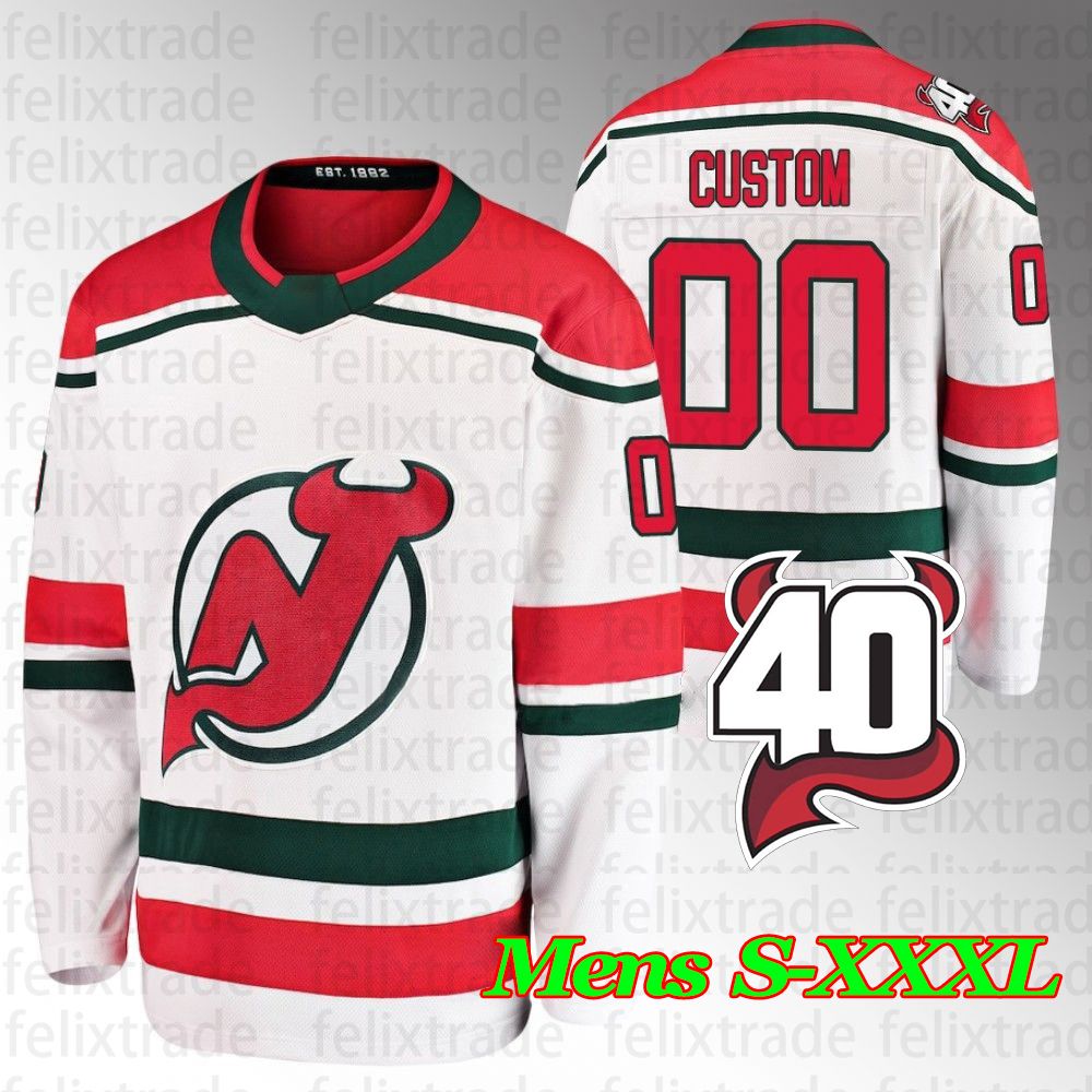 Timo Meier Devils 40th Anniversary Jersey Jack Hughes Tomas Tatar ...